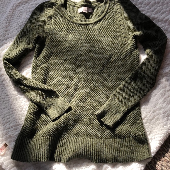 LOFT | Sweaters | Loft Olive Green Sweater | Poshmark